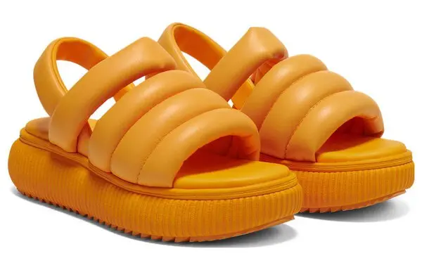 Onitsuka Tiger Padded Strappy Platform Sandals - Orange