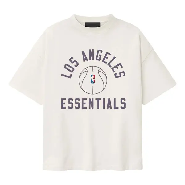 Fear Of God X Lakers X Barkley Hendricks 90s T-shirt - Ivory