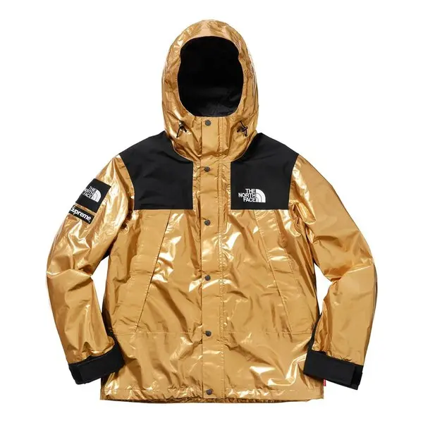 Supreme Ss18 The North Face Metallic Mountain Parka - Gold