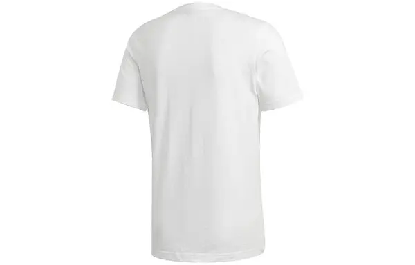 Adidas Originals Chest Logo Printing Sports Short Sleeve White - White/yellow