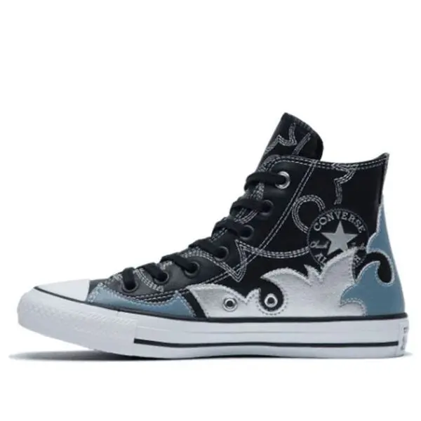 CONVERSE Chuck Taylor All Star High Top Trainers - Blue/black/silver