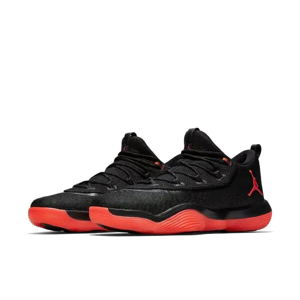 JORDAN Air Super Fly Low Sneakers - Black/infrared