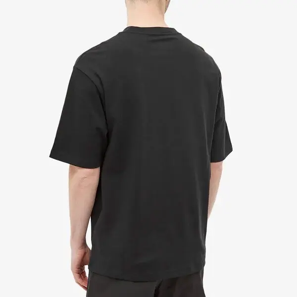 JORDAN Embroidered Round Neck Sports Short Sleeve T-shirt Black