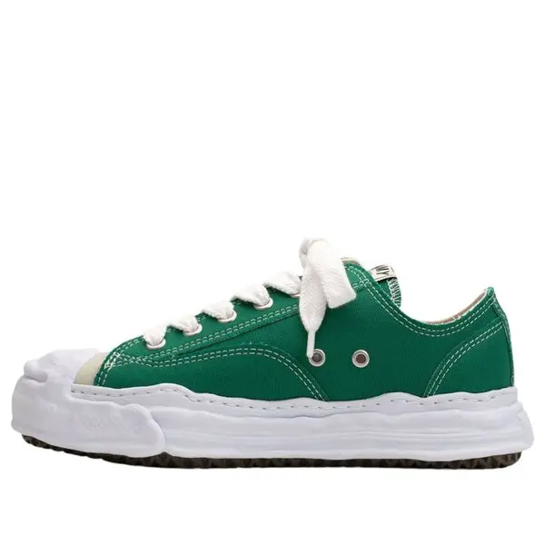 Mihara Yasuhiro Hank Og Sole Canvas Low-top Sneakers - Cl Green