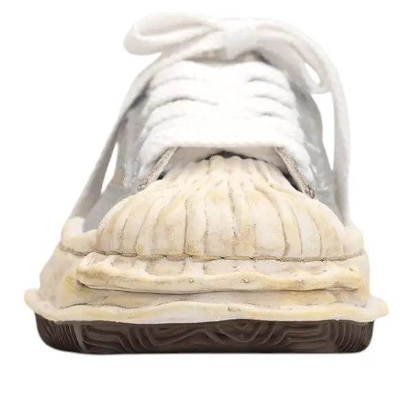 Mihara Yasuhiro Blakey Og Sole Film Attached Canvas Low Top Sneakers - Silver