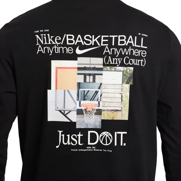 Nike Just Do It Anytime" Long Sleeve Basketball Shirt