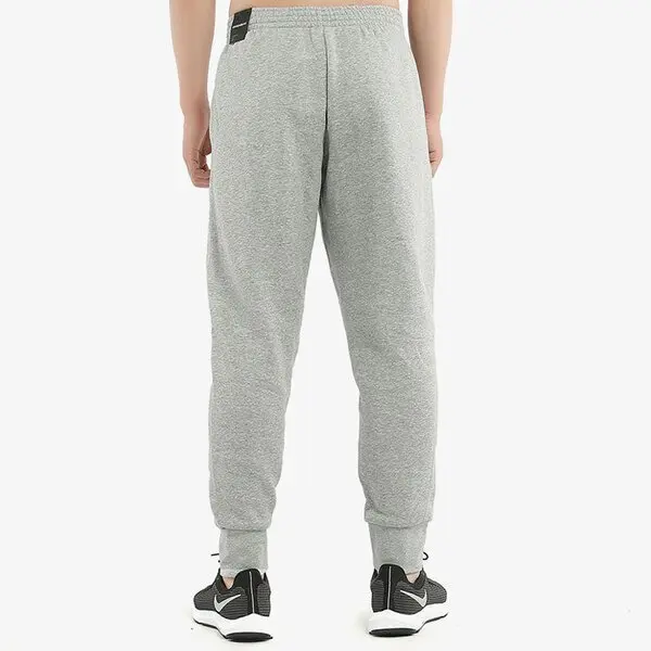 JORDAN Flight Fleece Embroidered Logo Fleece Lined Bundle Feet Sports Pants/trousers/joggers Gray - Grey