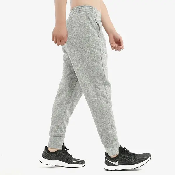 JORDAN Flight Fleece Embroidered Logo Fleece Lined Bundle Feet Sports Pants/trousers/joggers Gray - Grey