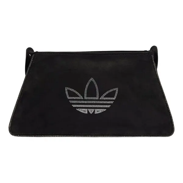 Adidas Rhinestone Embellished Shoulder Bag - Black