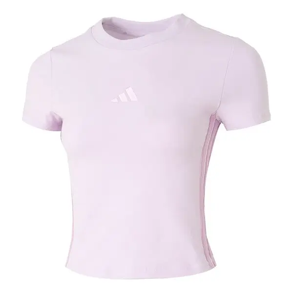 Adidas Essentials Loose 3-stripes Cropped T-shirt Asia Sizing