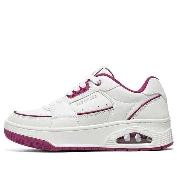 Sketchers Uno Court Courted Style Shoes - White/red