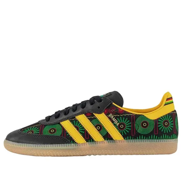 Adidas Samba Og Bob Marley Football Is Freedom Sneakers - Core Black/bold Gold/pure Ruby