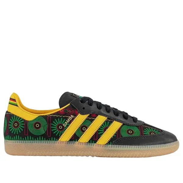 Adidas Samba Og Bob Marley Football Is Freedom Sneakers - Core Black/bold Gold/pure Ruby