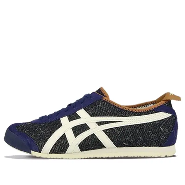 Onitsuka Tiger Mexico 66 Indigo Denim Low Top Sneakers - Blackbluewhite