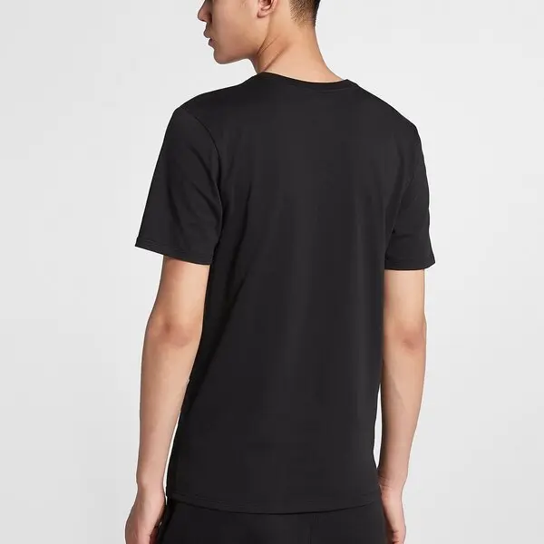 Nike Jordan Letter Printed Casual Short Sleeve T-shirt 'black Red - Black/red