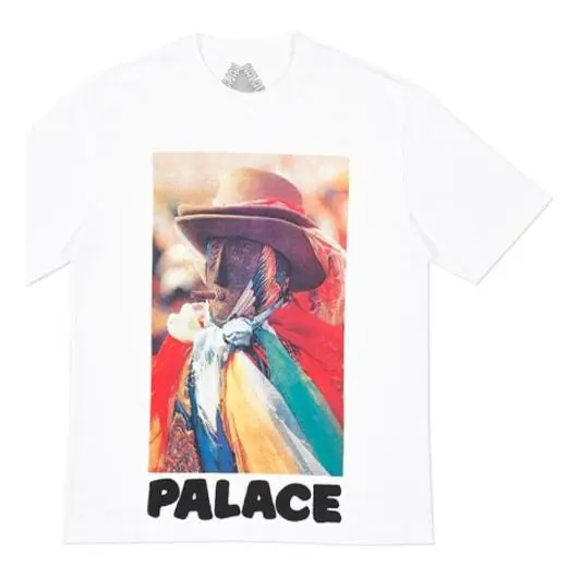 PALACE Chest And Back Printed Short Sleeve T-shirt - White