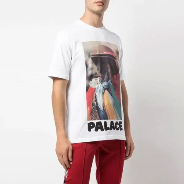 PALACE Chest And Back Printed Short Sleeve T-shirt - White