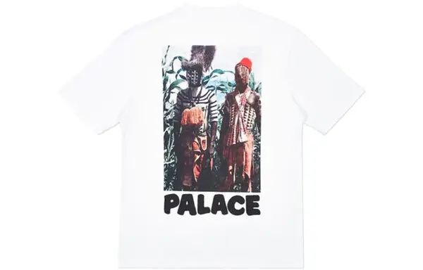 PALACE Chest And Back Printed Short Sleeve T-shirt - White