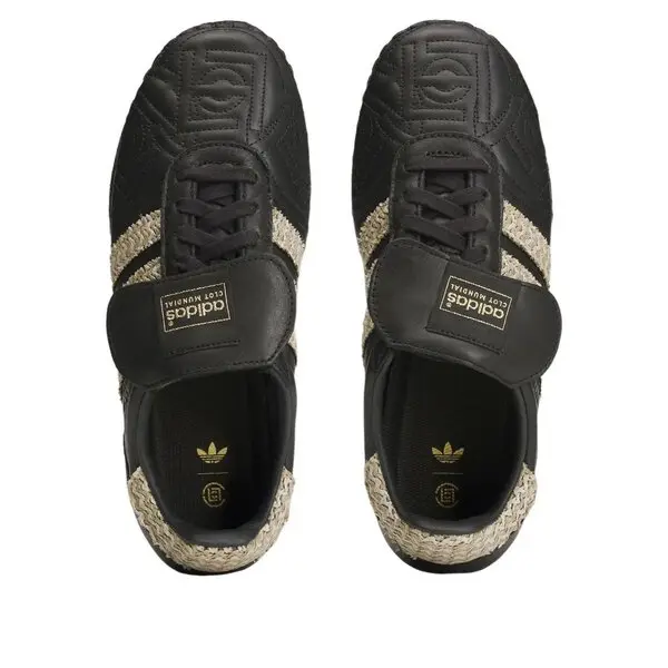 Adidas X Clot Mundial "black Hemp" Sneakers