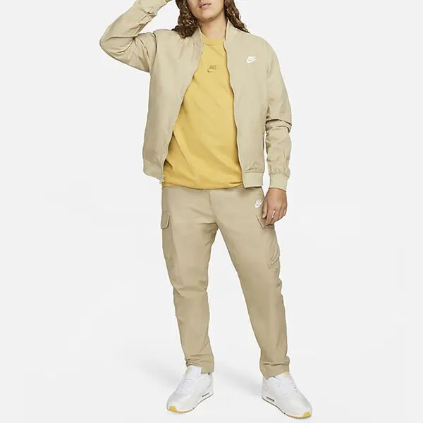 Nike Premium Essentials Logo Round Neck Short Sleeve - Yellow