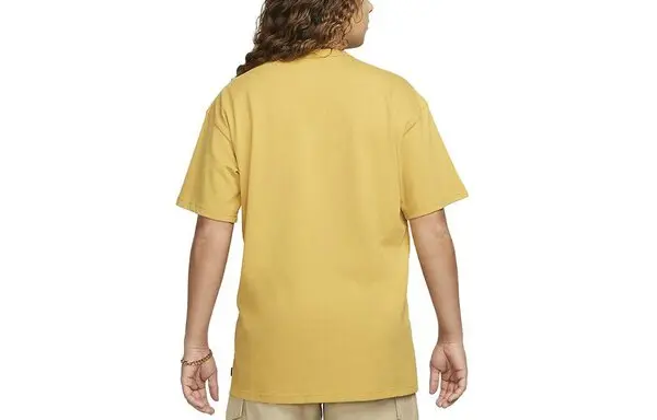 Nike Premium Essentials Logo Round Neck Short Sleeve - Yellow