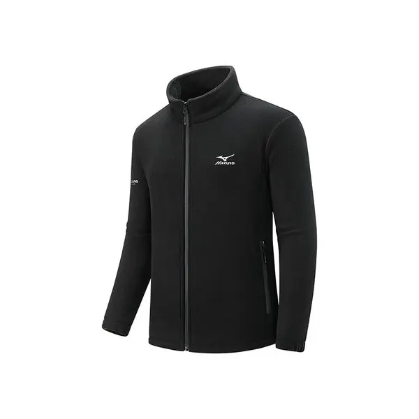 Mizuno Logo Fleece Jacket - Black
