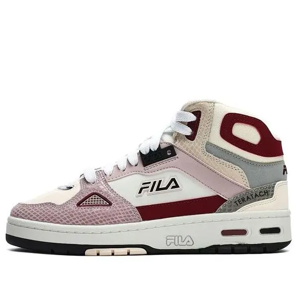 FILA FUSION Teratach High Top Sneakers - Pink/white/red
