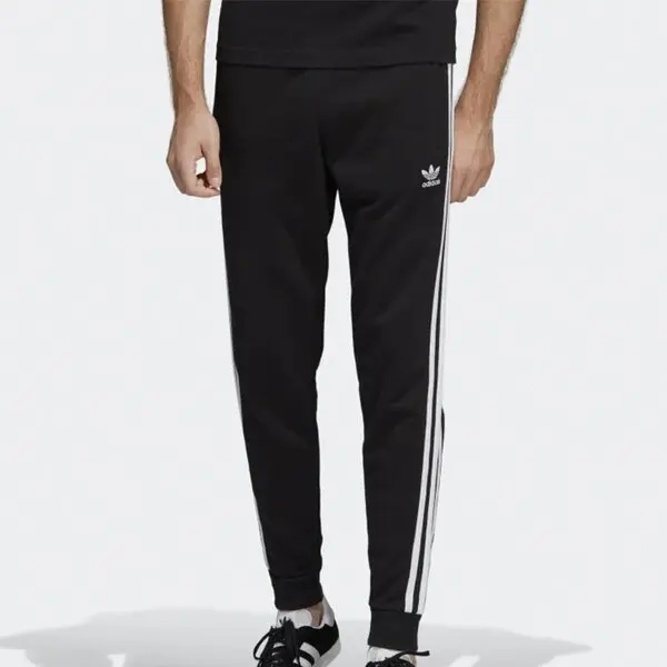 Adidas Originals Printing Fleece Lined Sports Pants - Black