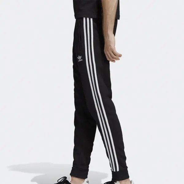 Adidas Originals Printing Fleece Lined Sports Pants - Black
