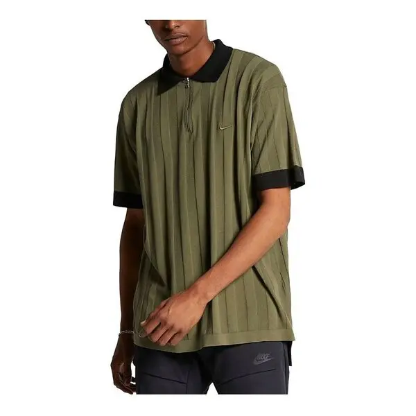 Nike Nikelab Made In Italy Knit Polo - Medium Olive