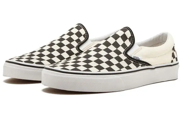VANS Classic Slip-on Checkerboard Sneakers - Blackwhite