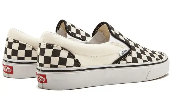 VANS Classic Slip-on Checkerboard Sneakers - Blackwhite
