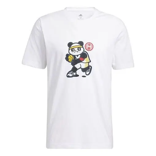 Adidas Panda Tee Short-sleeved Sportswear Casual Breathable - White