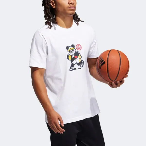 Adidas Panda Tee Short-sleeved Sportswear Casual Breathable