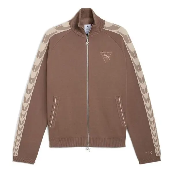 PUMA X Represent T7 Logo Cardigan - Brown