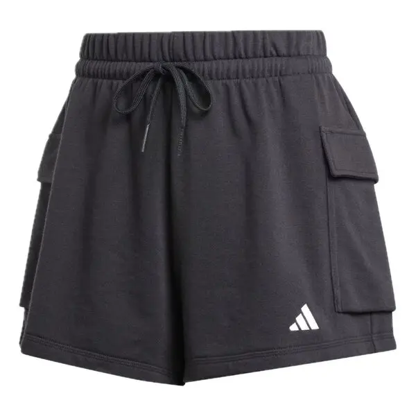 Adidas Essentials French Terry Cargo Shorts - Black/white