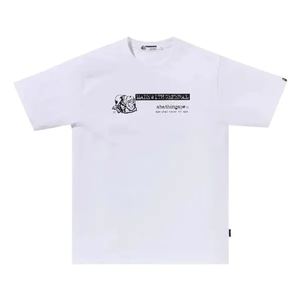 A BATHING APE Og General Name Tee - White