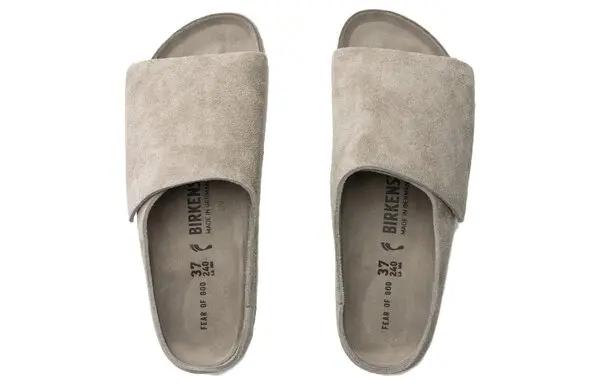 BIRKENSTOCK X Fear Of God Los Feliz Suede Leather Sandals - Beige