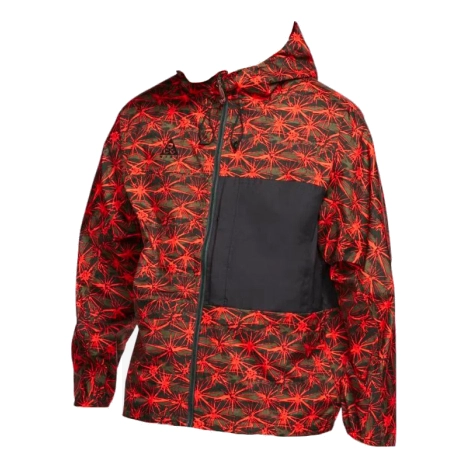 Nike X Aop 2.5l Packable Jacket - Rush Red/black