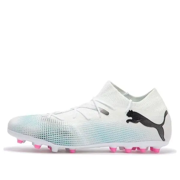 PUMA Future Match Mg Cleats - White/blue/pink