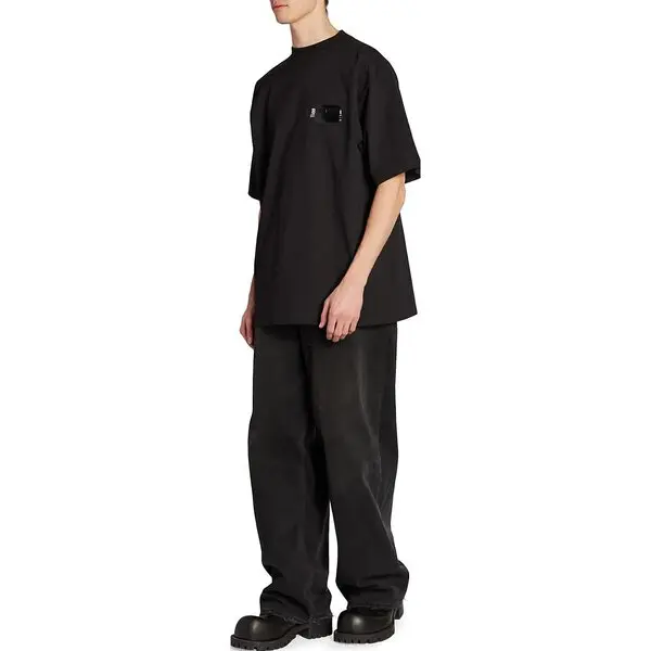 Balenciaga Gaffer T-shirt Large Fit - Black