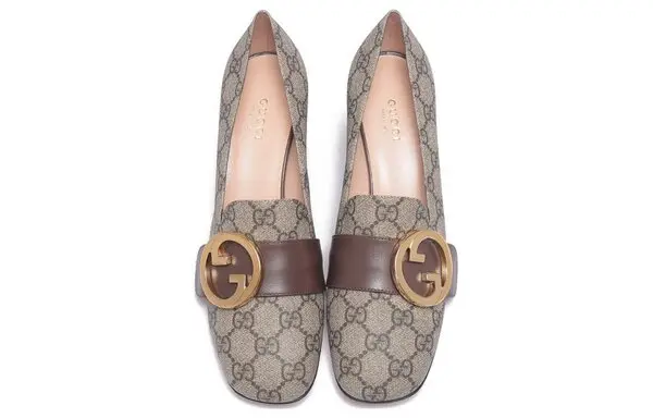Gucci Blondie Pump Gg Supreme Canvas