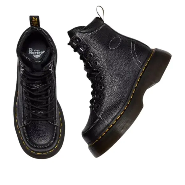 Dr. Martens Buzz 8-eye Milled Nappa Lace Up Boots
