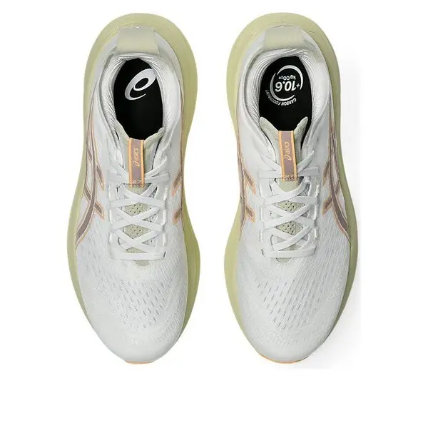 Asics Gel Nimbus 27 Wide Athletic Sneakers - White/fawn