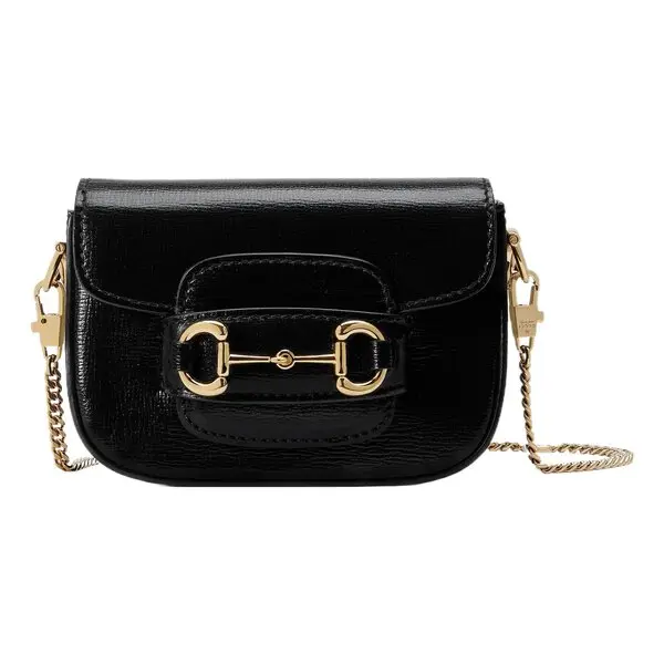 Gucci Horsebit 1955 Super Mini Bag - Black