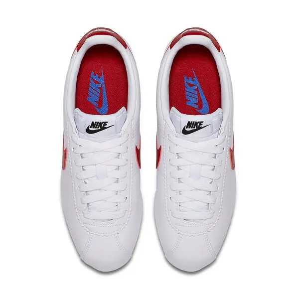 Nike Classic Cortez Leather "white Red" Sneakers - White/blue/red