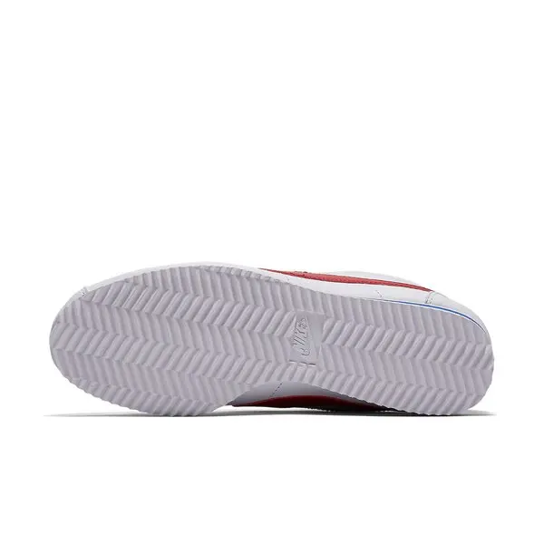 Nike Classic Cortez Leather "white Red" Sneakers - White/blue/red