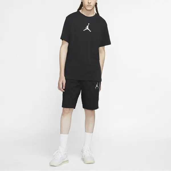 JORDAN Jumpman Dfct Ss Crew Round-neck Short-sleeve Tee - Black