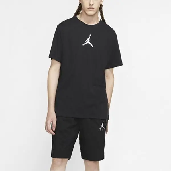 JORDAN Jumpman Dfct Ss Crew Round-neck Short-sleeve Tee - Black