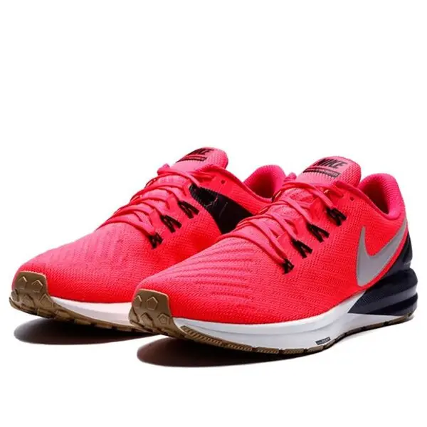 Nike Zoom Structure 22 Low Top Athletic Sneakers - Red Orbit